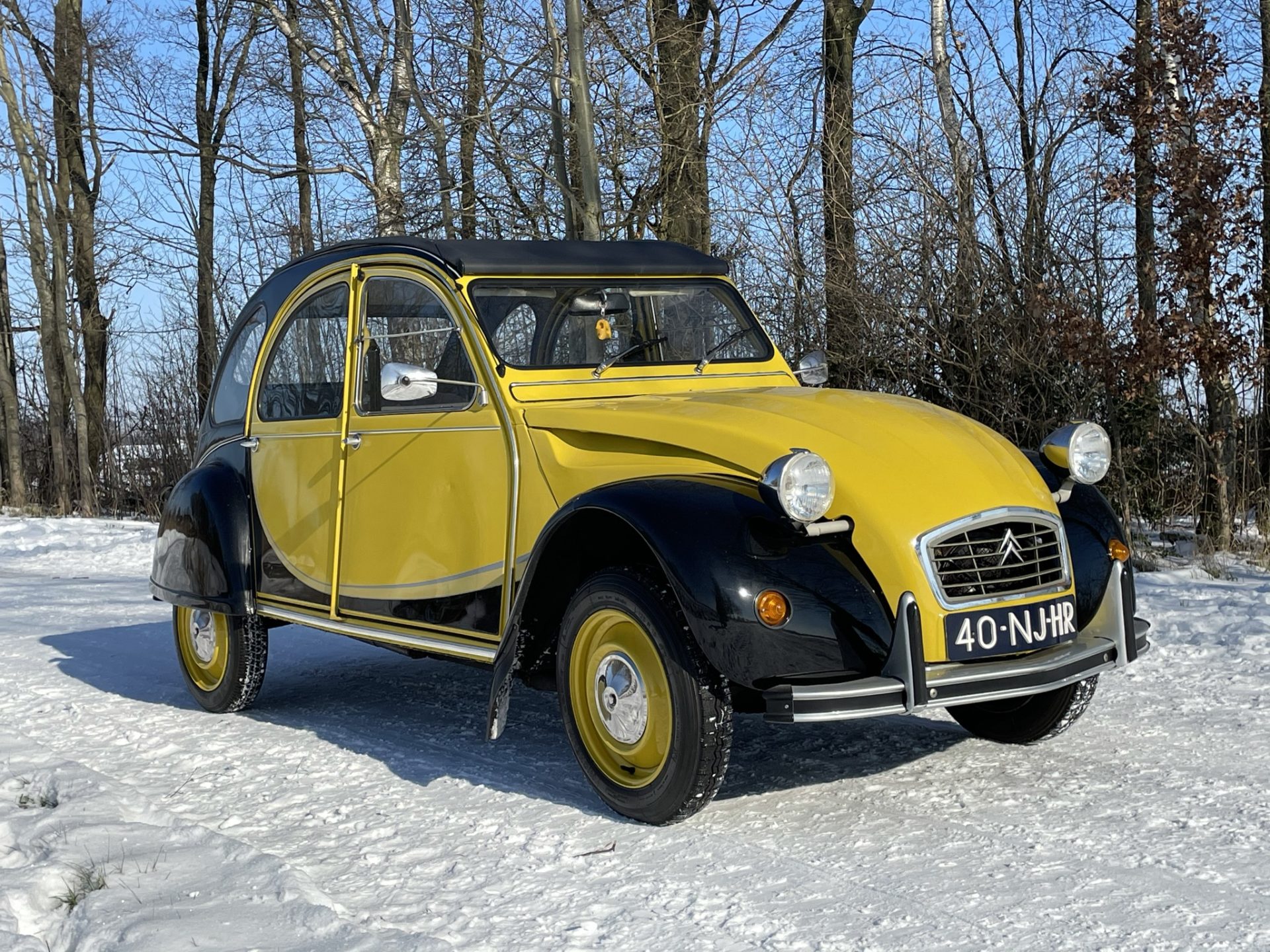 2cv6 Charleston Jaune Hélios / Noir '83 - Ad v.d. Horst